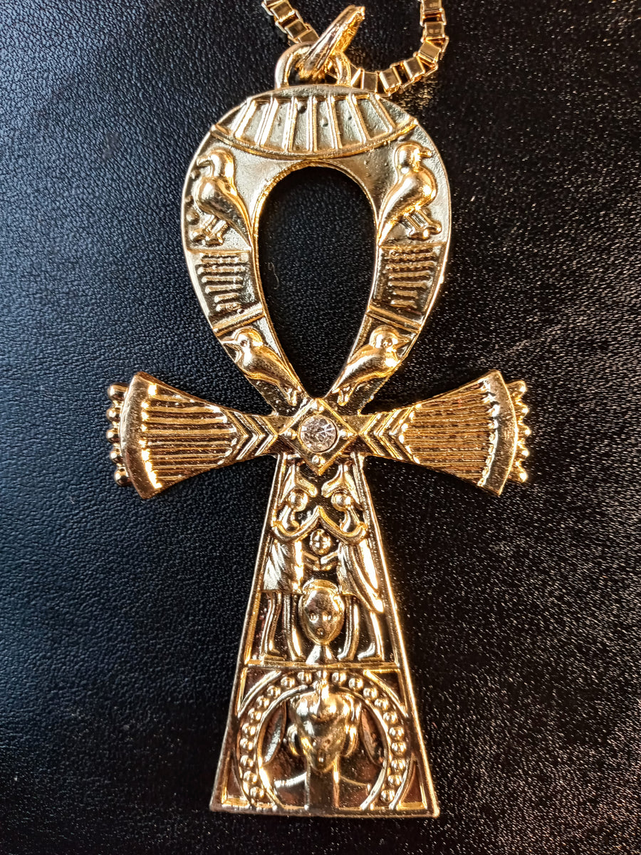 KEY OF ETERNAL LIFE-GOLD ANKH NECKLACE – King Seti Online Marketplace